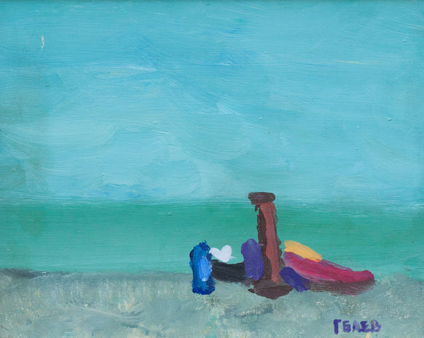 Синьо-зелено Тагове "georgi-baev-kartini" - Галерия Кавалет